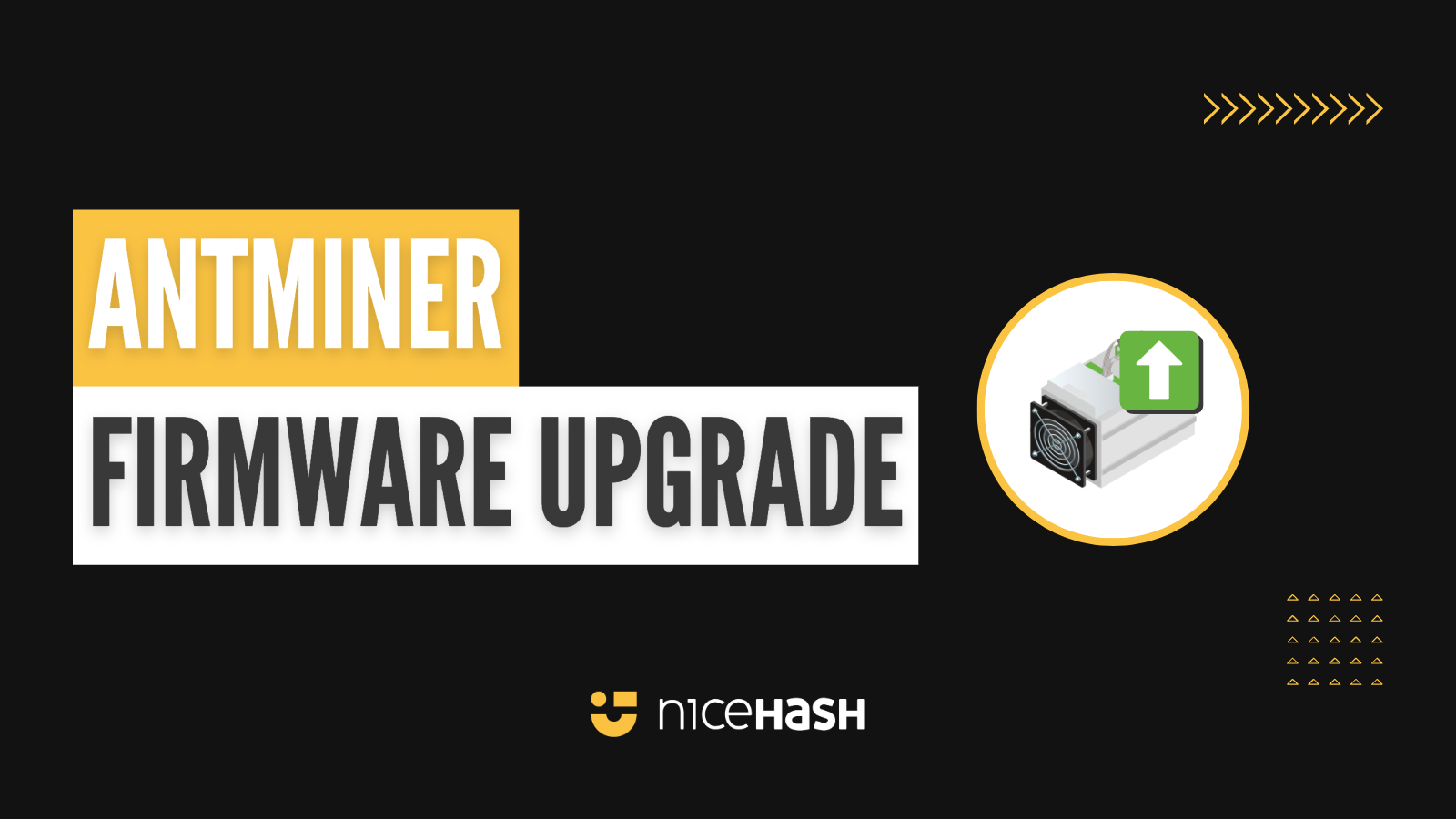 How to upgrade Antminer firmware? | NiceHash